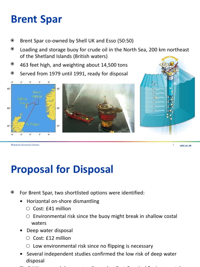 Brent Spar Disposal Controversy Overview | PDF | Business