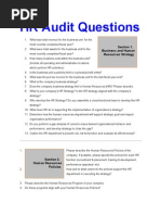 Training and Development Audit Questionnaire | PDF | Audit | Business