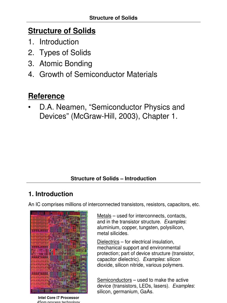 2 Fundamentals | PDF | Doping (Semiconductor) | Semiconductors