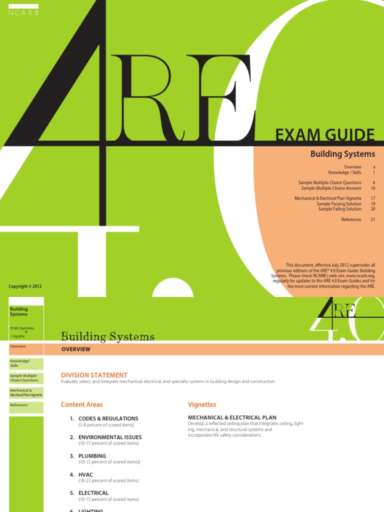 Building Systems Exam Guide - Architecture exam - NCARB | Hvac ...