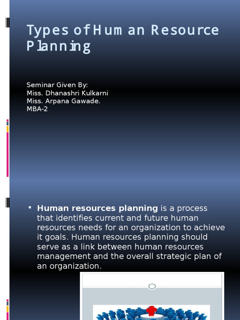 Types of Human Resource Planning | PDF