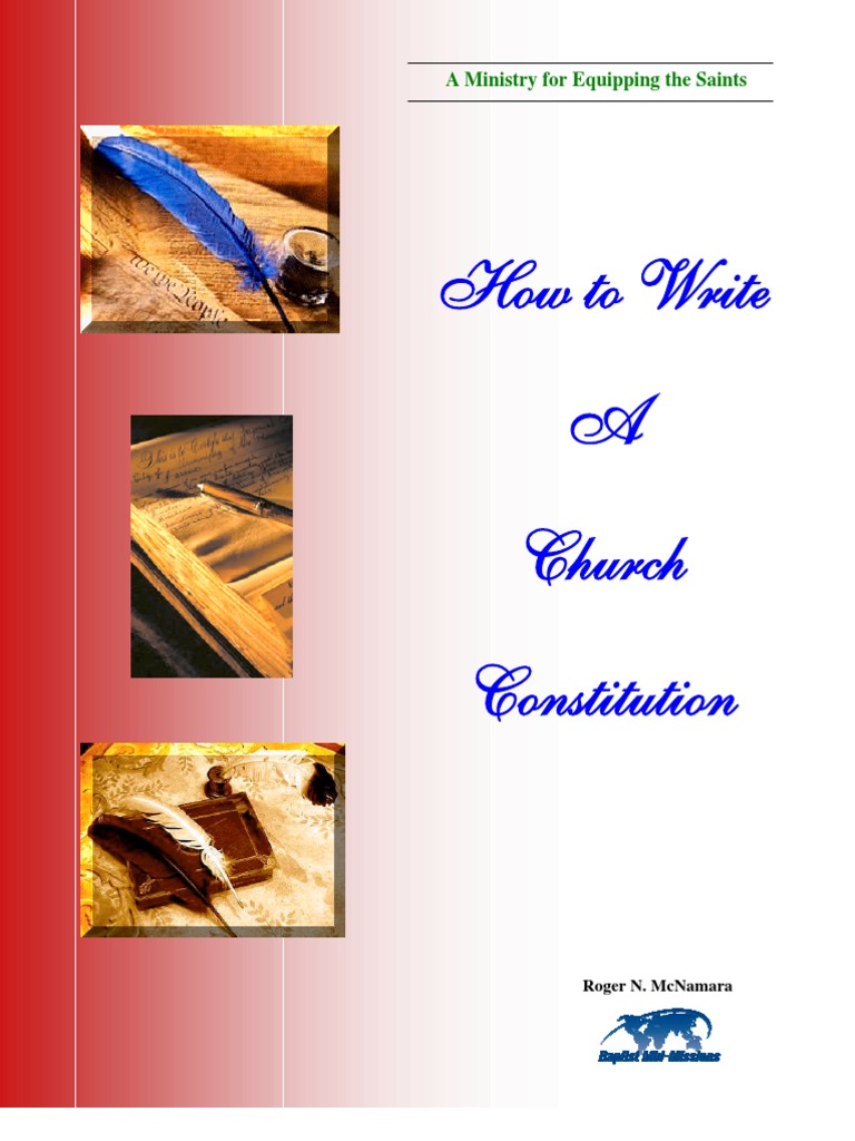 How To Write A Church Constitution | PDF | Paul The Apostle | New Testament
