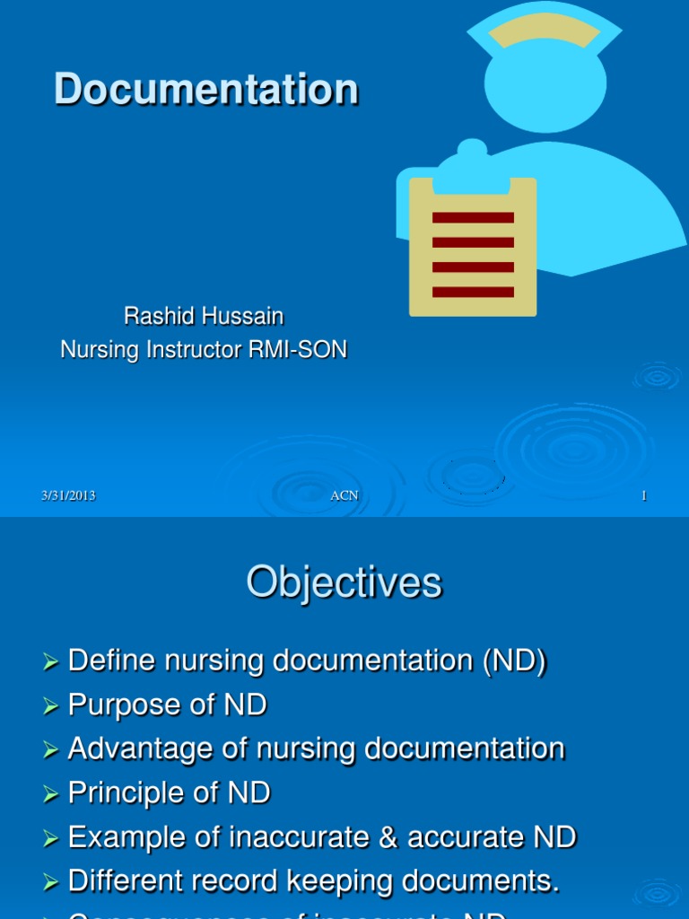 Documentation | PDF | Nursing | Accuracy And Precision