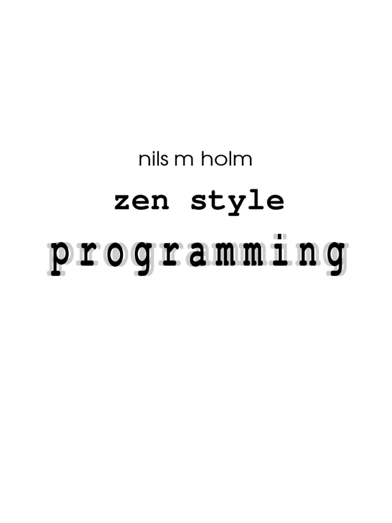 Zen Style Programming | PDF | Functional Programming | Parameter ...