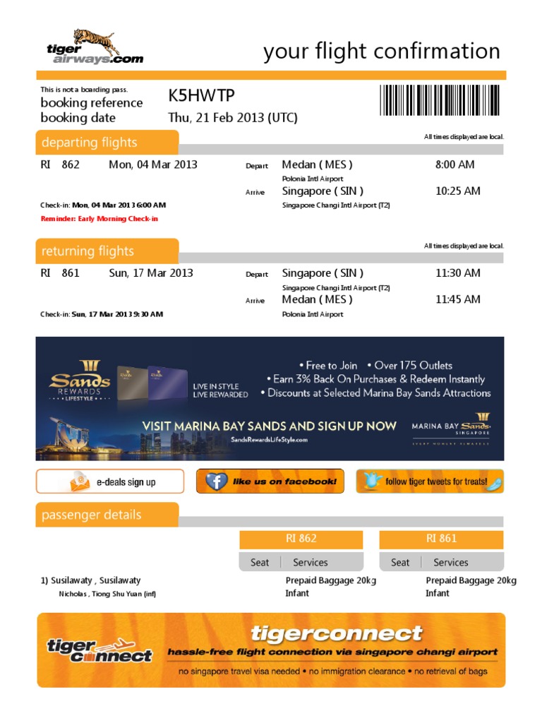 Your Flight Confirmation: K5Hwtp | Download Free PDF | Aviation | Transport