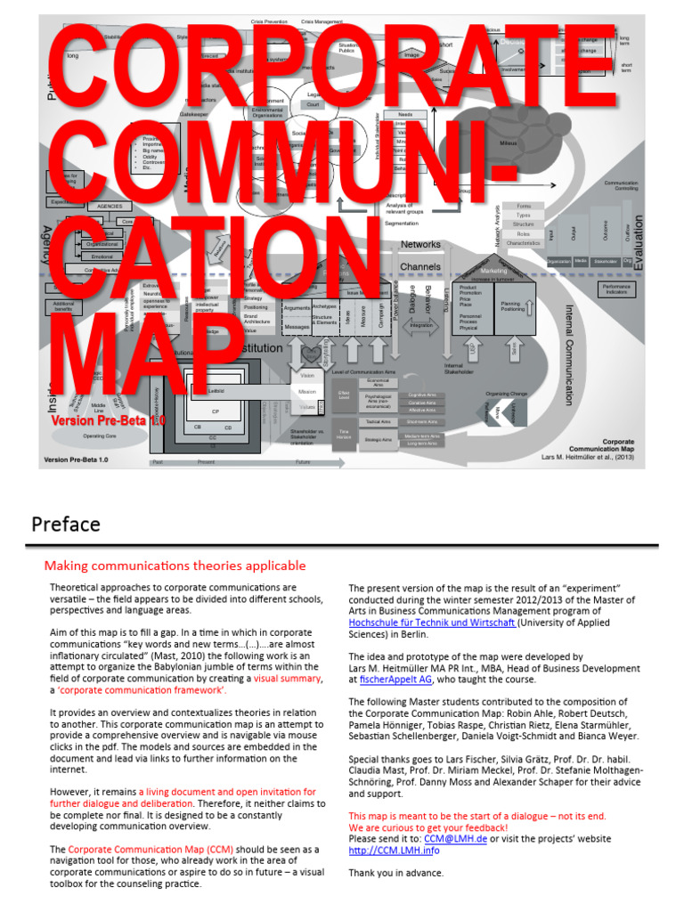 Corporate Communication Map (CCM), (Landkarte Der ...