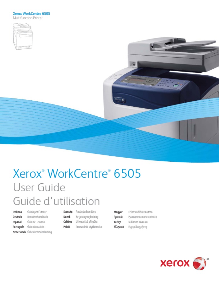 Guia Xerox WC 6505 | PDF | Impresora (Computación) | Fax