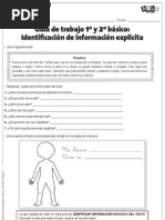 Comprensión Lectora Explícito e Implícito | PDF | Puma | Información