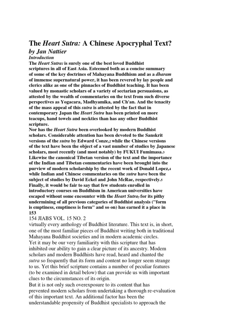 Heart Sutra A Chinese Forgery | PDF | Buddhist Texts | Sutra