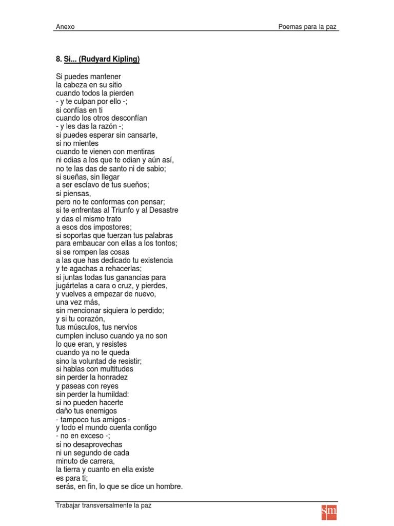 Poema Si Rudyard Kipling | PDF