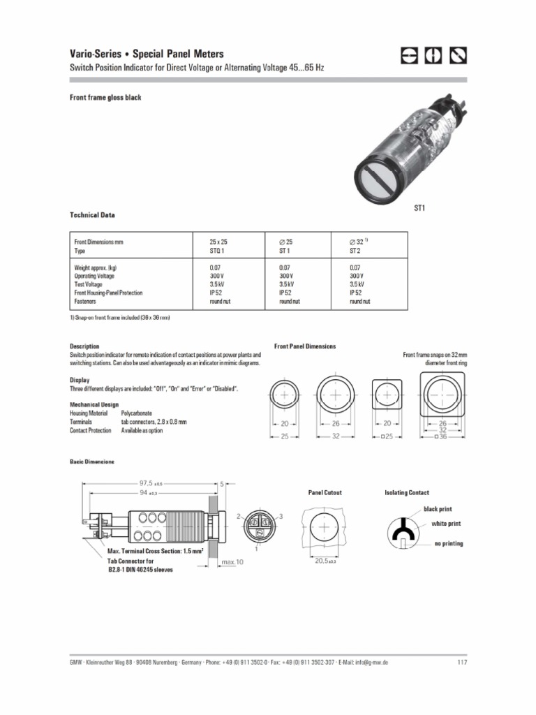 Gossen ST2 Position Indicator | PDF