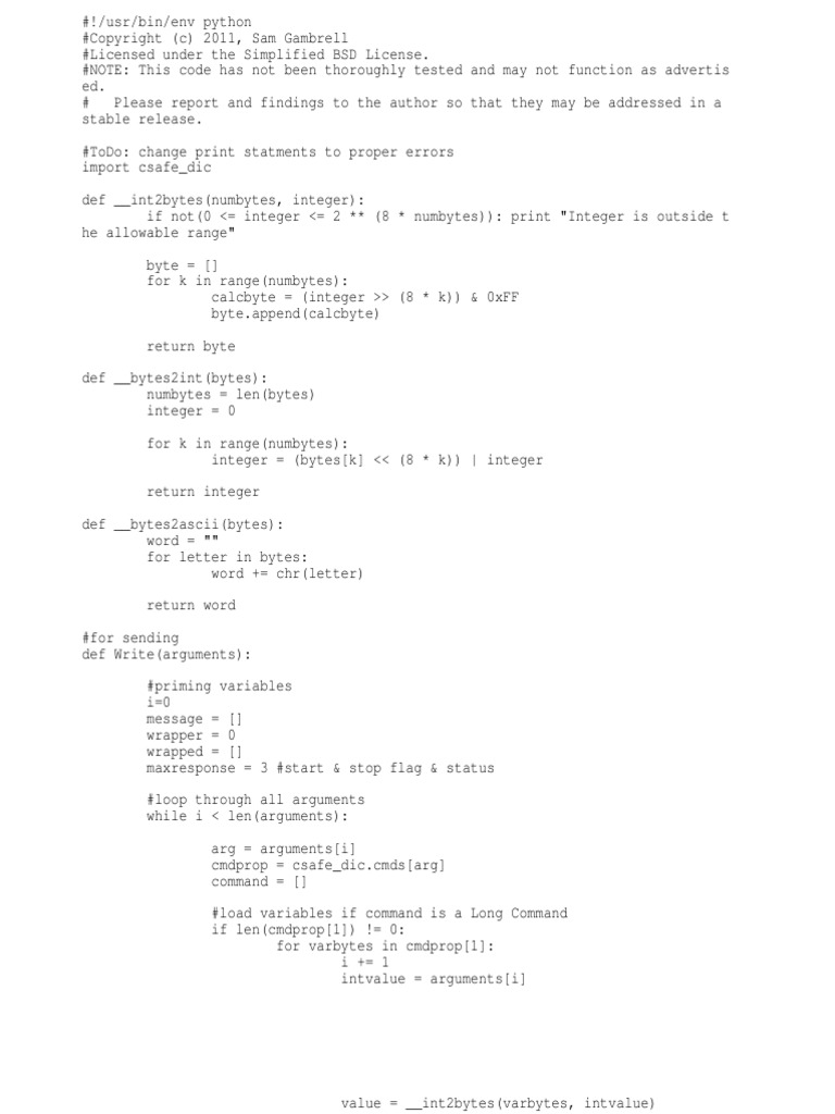 CSAFE Commands | PDF | Computer Engineering | Computer Architecture