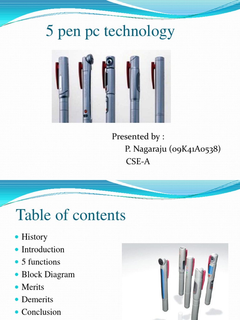 5 Pen PC Technology Powerpoint Presentation | PDF | Computer Keyboard ...