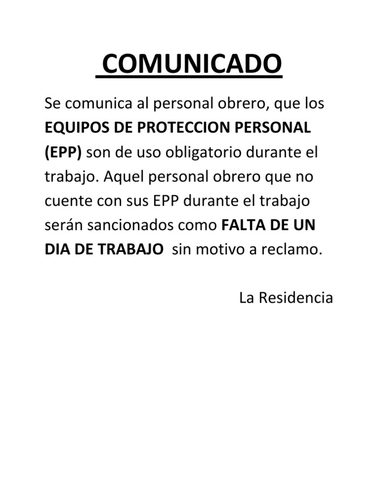 Comunicado de Seguridad | PDF