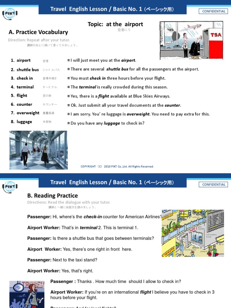 Travel English | PDF