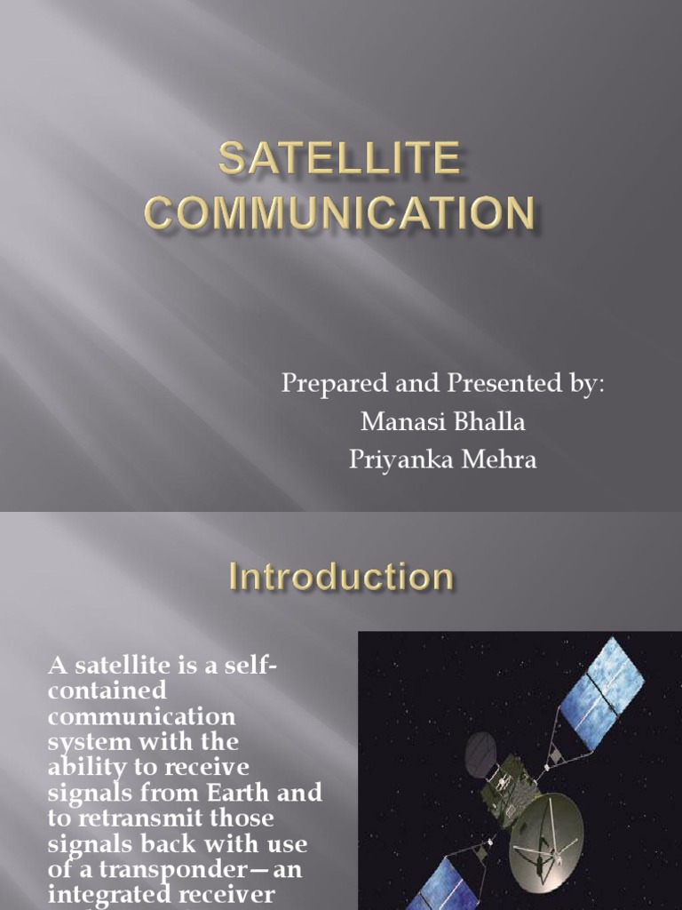 Sattelite Comm | PDF | Satellite | Communications Satellite