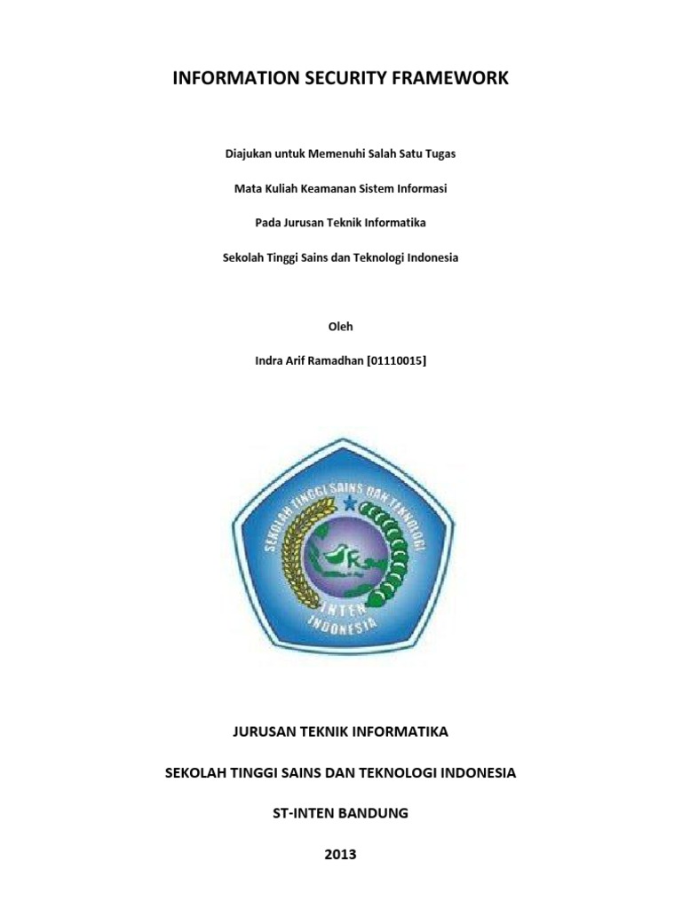 Makalah Framework Information System | PDF