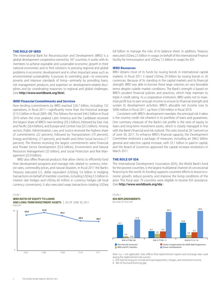 The Role of IBRD and IDA - 2011 | PDF | International Development ...