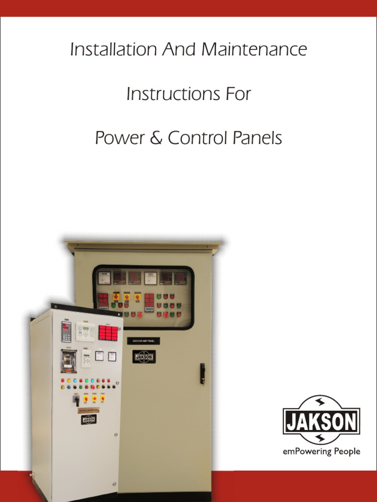 Installation Instructions For Power Control Panels | PDF | Switch | Cable