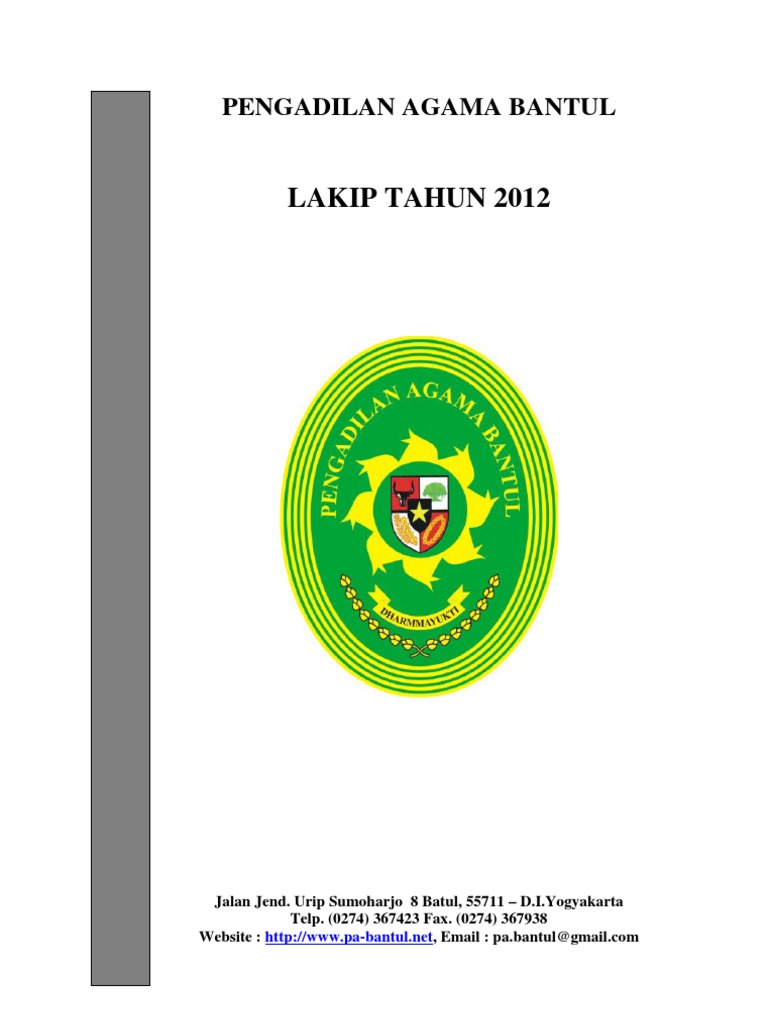 Pa Bantul Lakip 2012 | PDF