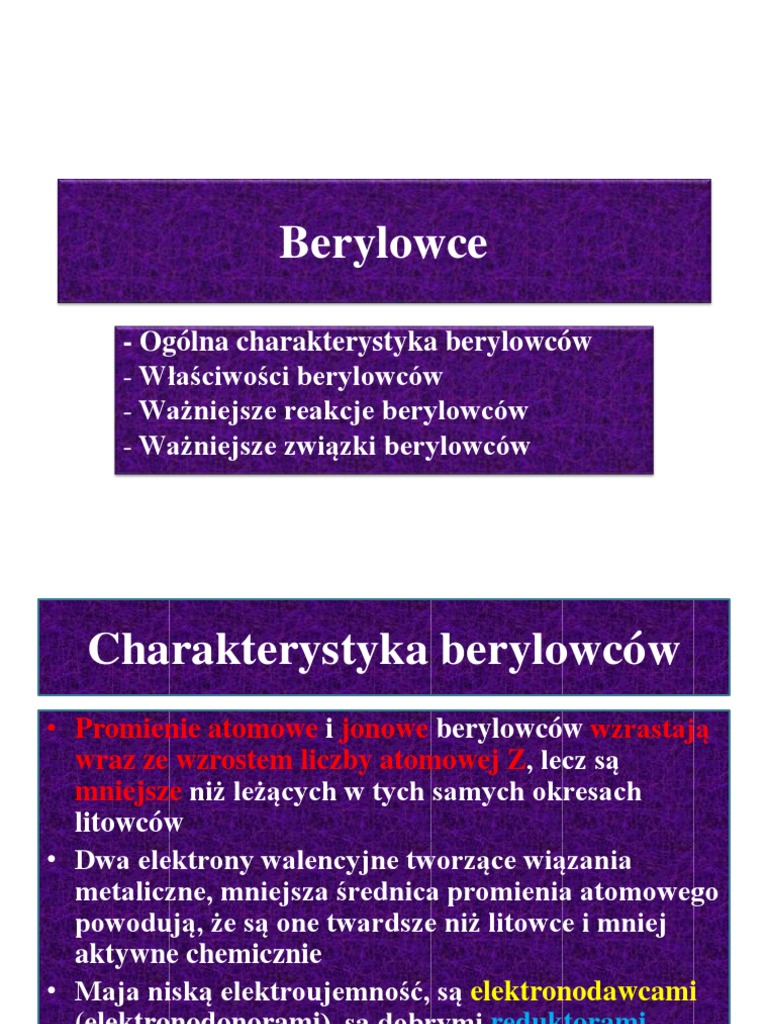 Berylowce | PDF