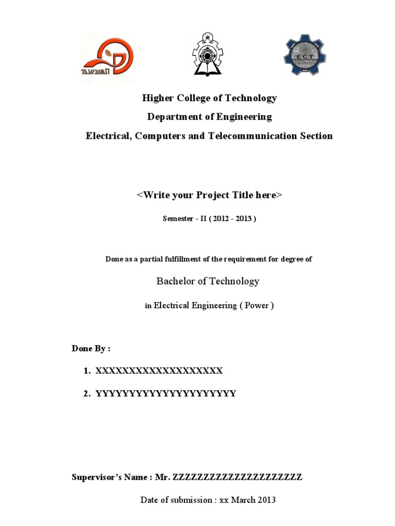 Project Report Template | PDF | Business