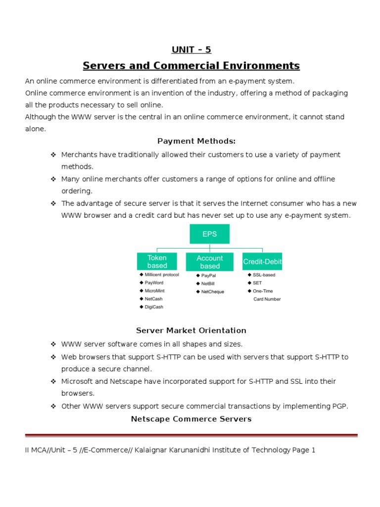 Unit 5 e Commerce | PDF | Electronic Data Interchange | Smart Card