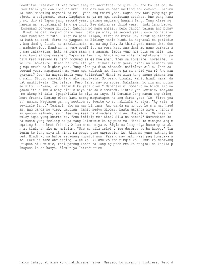 Beautiful Disaster | PDF