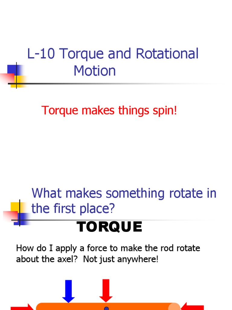 Torque | PDF | Torque | Rotation Around A Fixed Axis