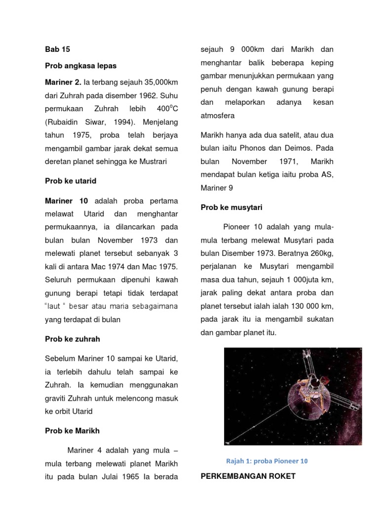 Nota Prob Angkasa Lepas | PDF