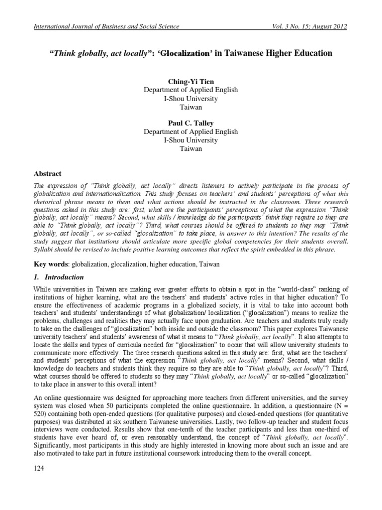 16 PDF | PDF | Globalization | Questionnaire