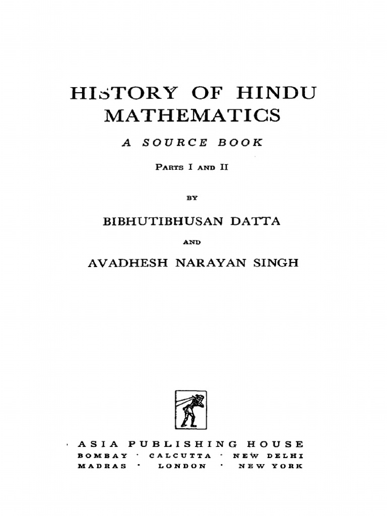 Hindu Mathematics | PDF | Arithmetic | Algebra