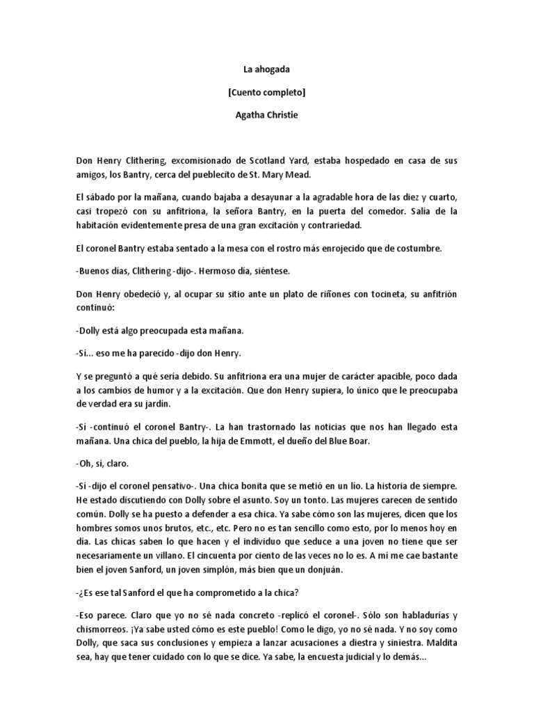 La Ahogada Agatha Christie | PDF | Science | Ciencia filosófica