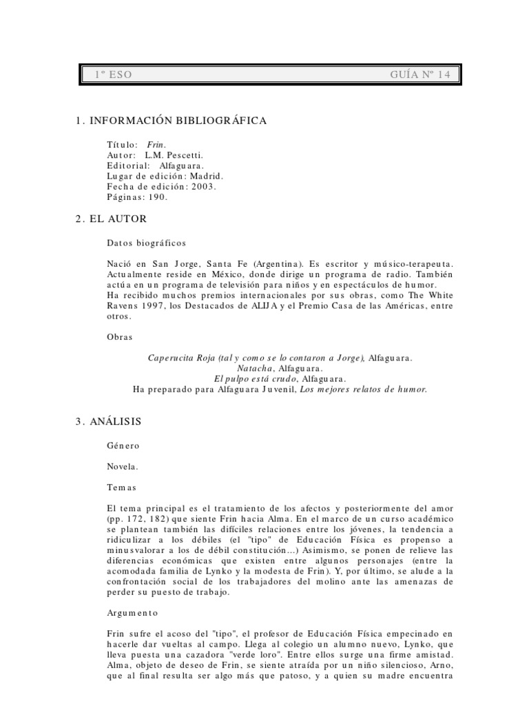 frin | Novels | Narration