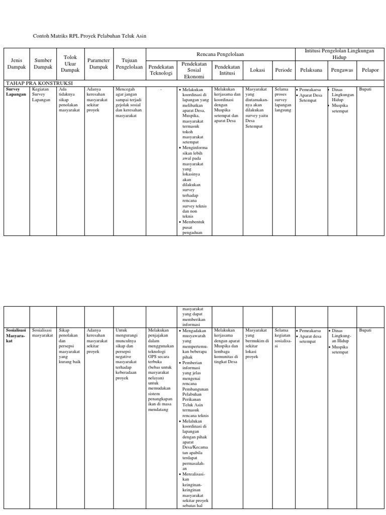 Tugas Matriks RPL Dan RKL | PDF