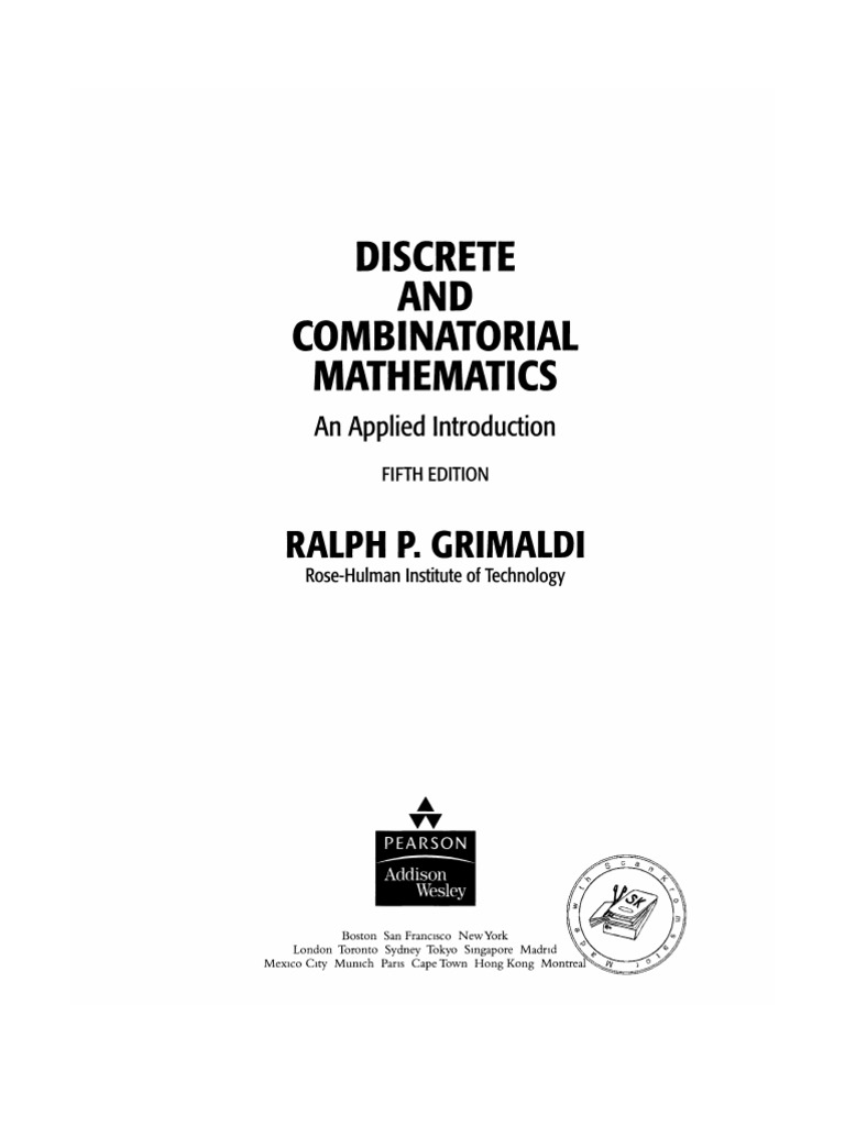 Discrete and Combinatorial Mathematics - An Applied Introduction 5th Ed - R. Grimaldi (Pearson ...