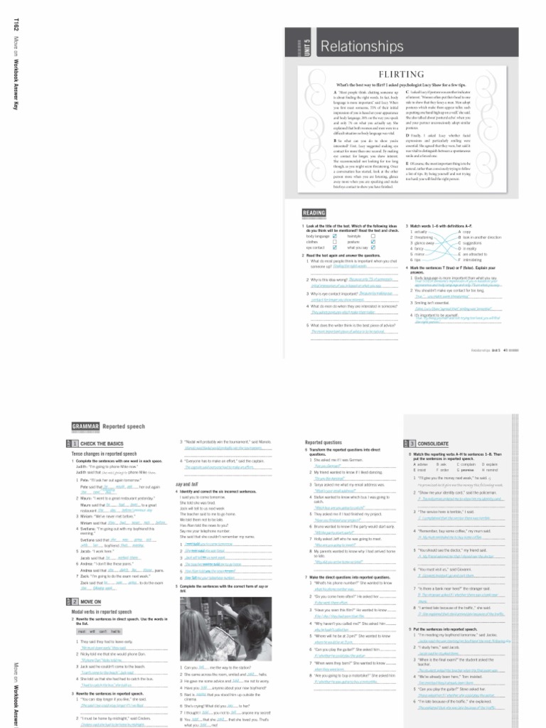 U5.Workbook Answer Key | PDF