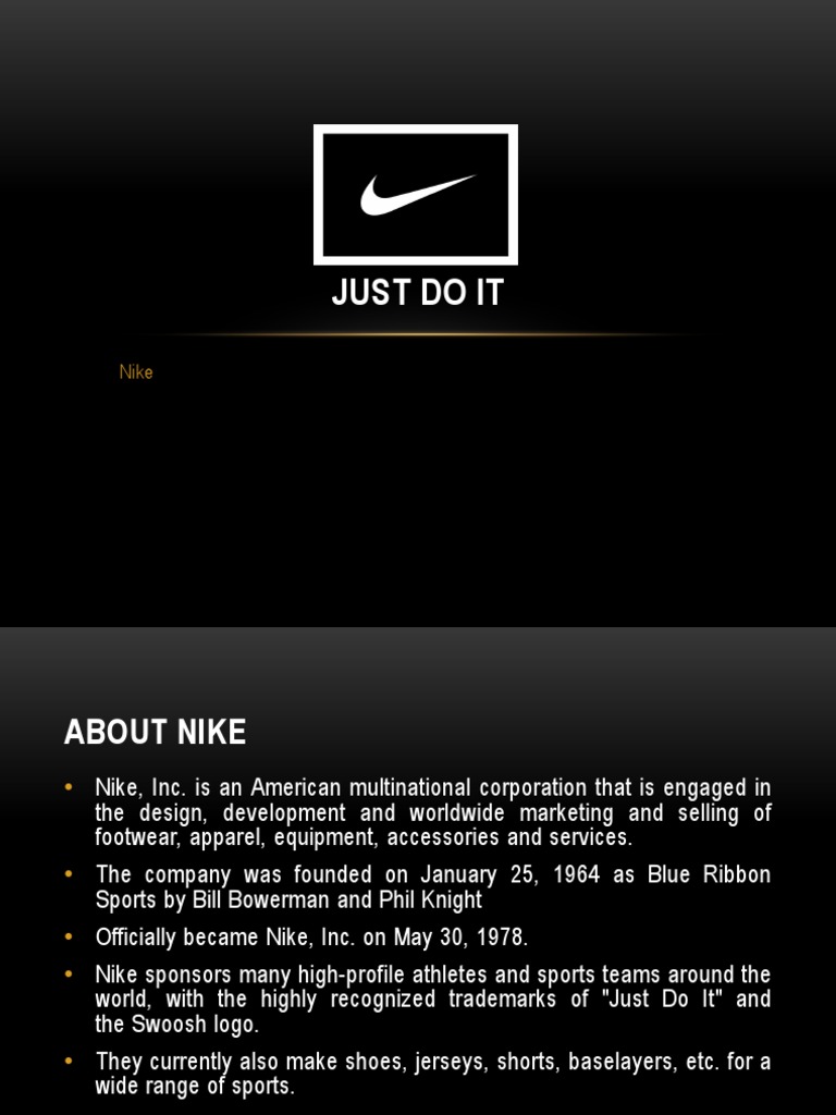 Nike "Just Do It" Success Behind The Campaign | PDF | Nike | Sports