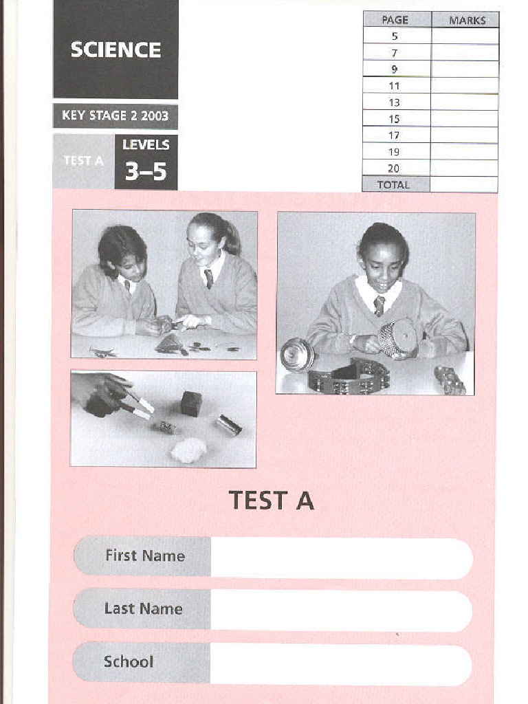 Science KS2 Tests | PDF