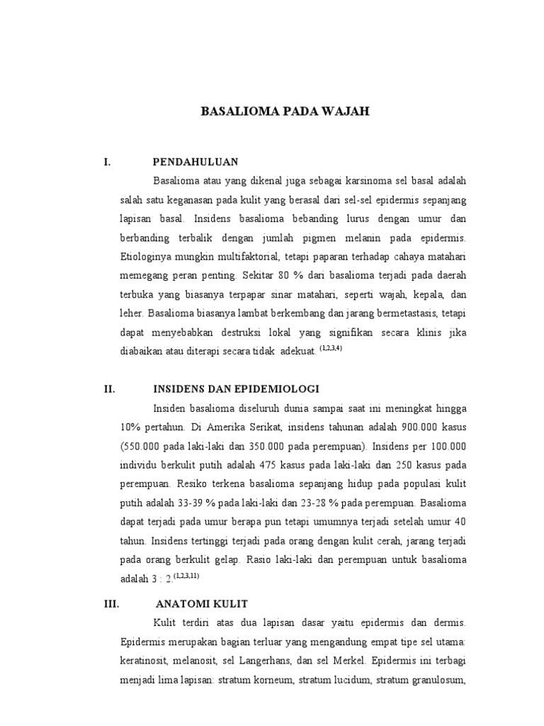 Basalioma Wajah New | PDF