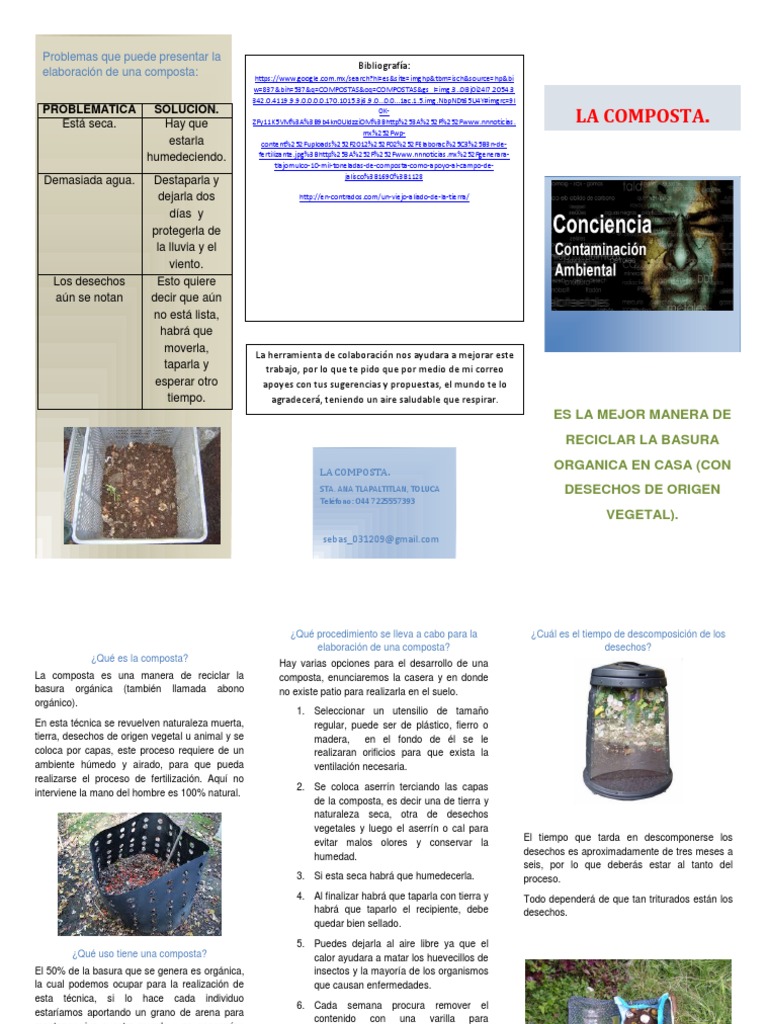 Triptico | PDF | Compost | Residuos