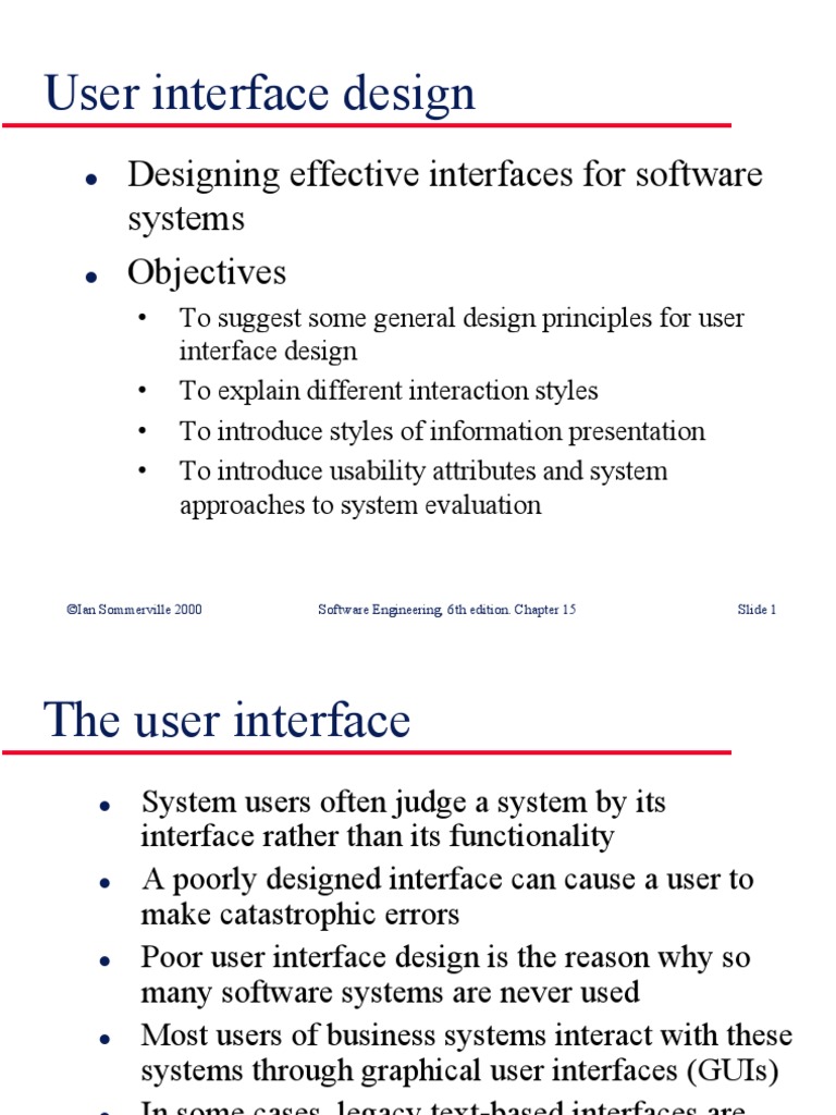 User Interface Design: Designing Effective Interfaces For Software ...