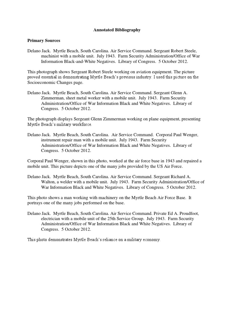 Annotated Bibliography NHD 2013 | PDF | United States Air Force | Aviation