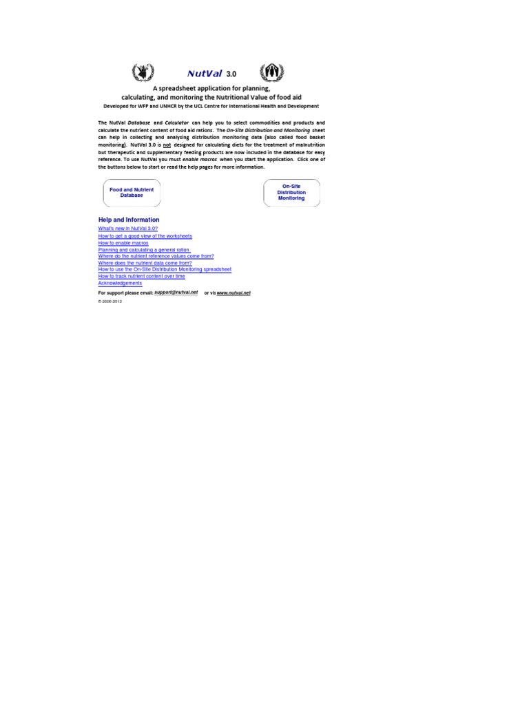 NutVal-v3 0 | PDF | Rationing | Foods