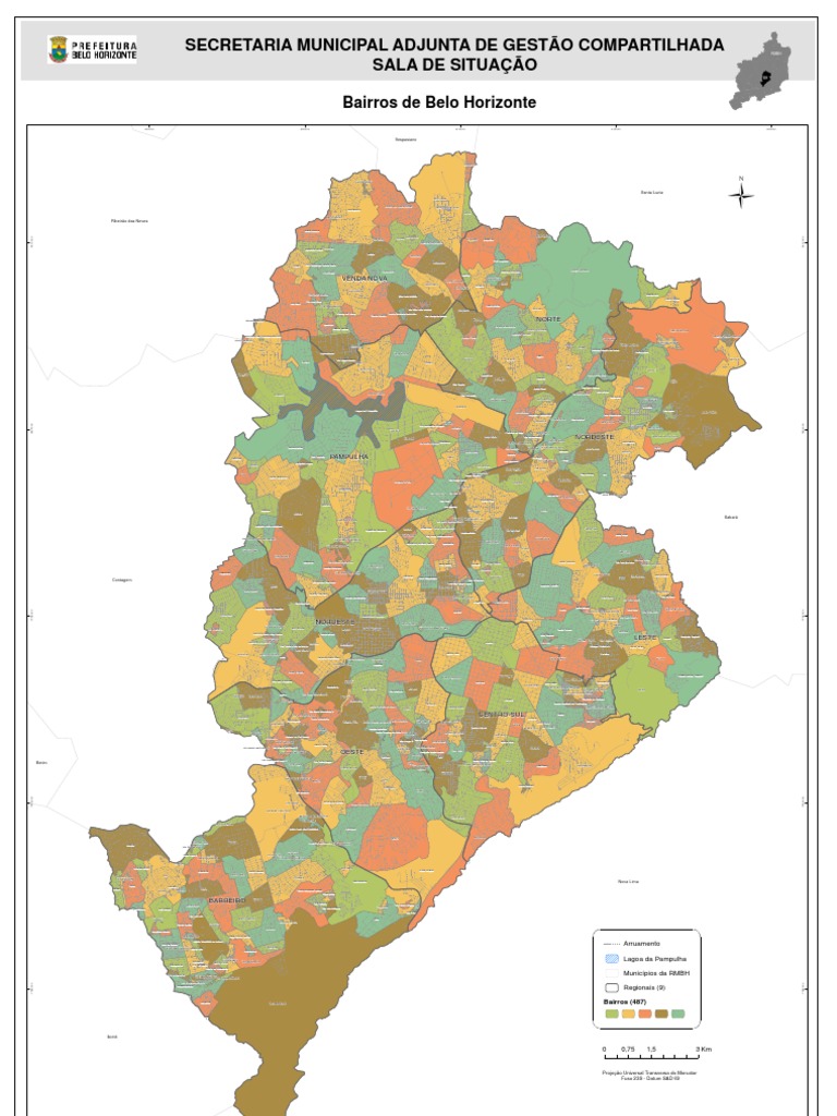 6 Mapa Bairros BH A0 0 | PDF