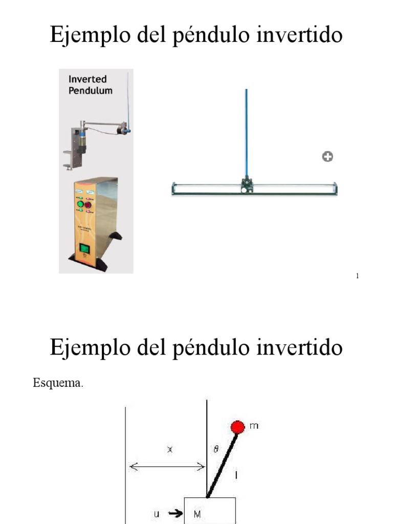 Ejemplo Del Péndulo Invertido - Obs Estado | PDF | Péndulo | Ecuaciones
