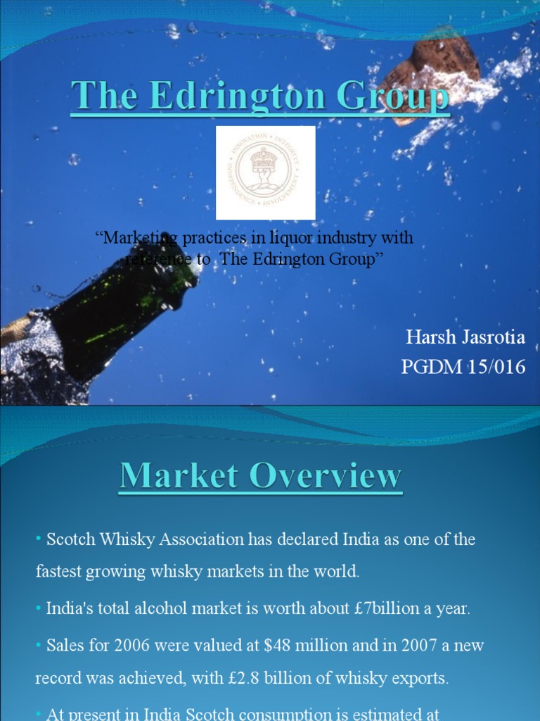 Presentation Upon The Edrington Group | PDF | Scotch Whisky | Beverages