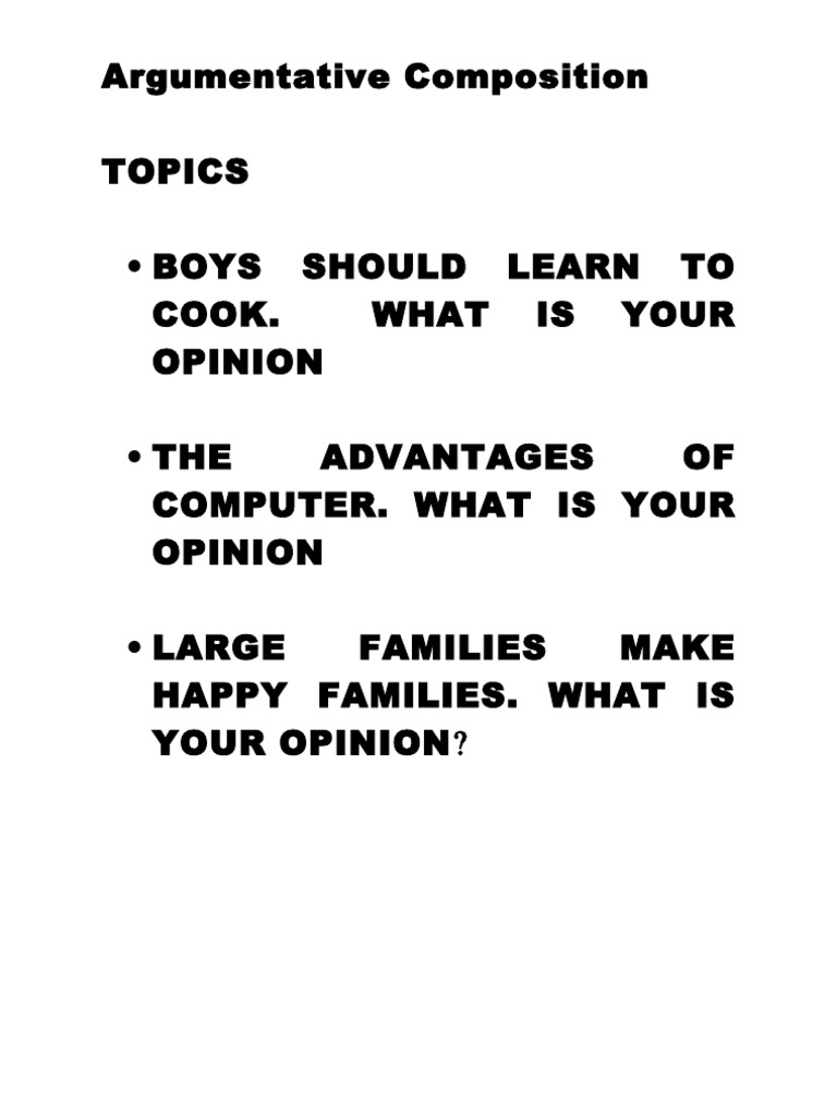 Argumentative Composition | PDF