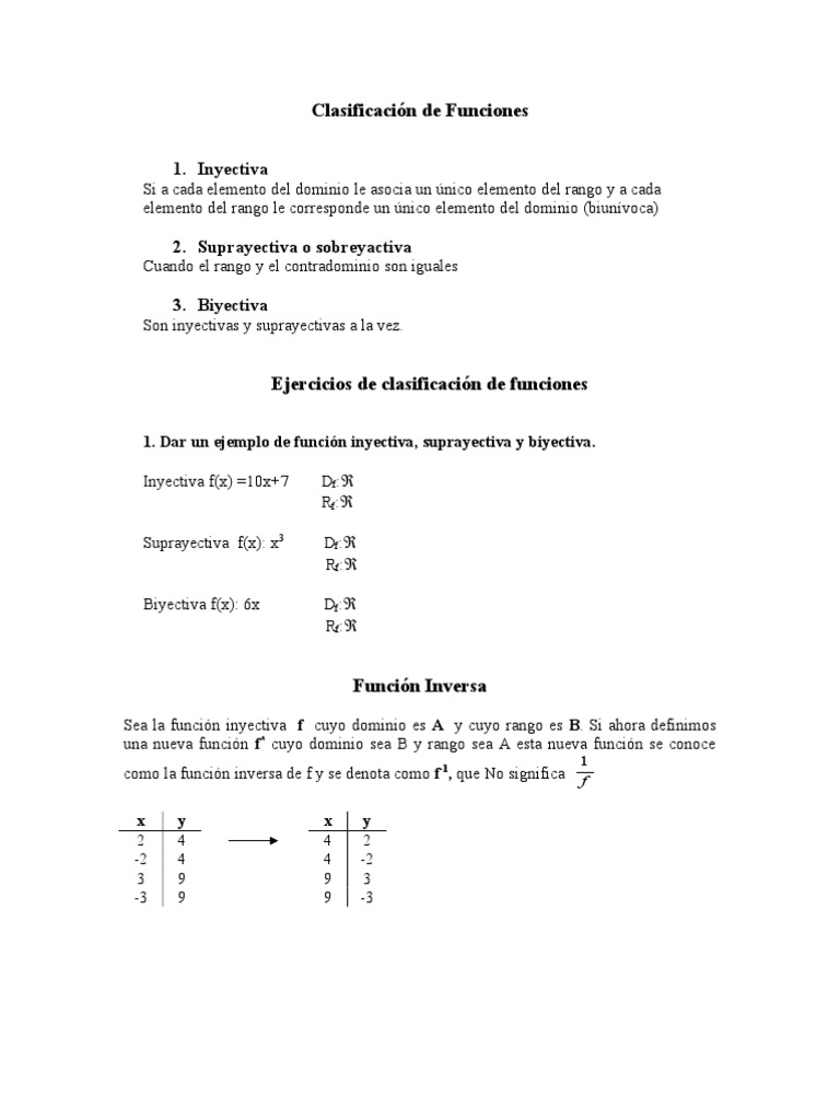 Clasificacion Func | PDF