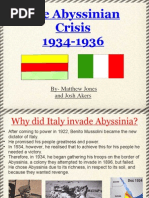 Abyssinian Invasion: League's Failure | PDF | League Of Nations ...